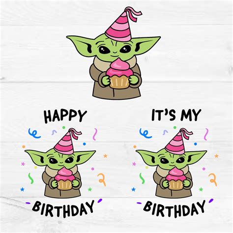Baby Yoda Svg Baby Yoda Birthday Svg Grogu Svg Yoda Birthday Images
