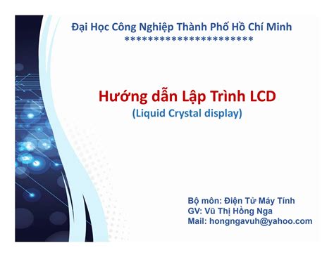 SOLUTION Huong Dan Thuc Hanh Lcd Sv Studypool