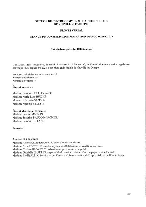 Calaméo PROCES VERBAL 3 OCTOBRE 2023 NLD