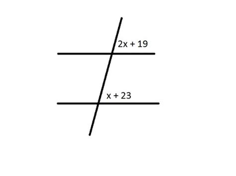 Finding Angle Measures Parallel Lines Cut Transversal Worksh