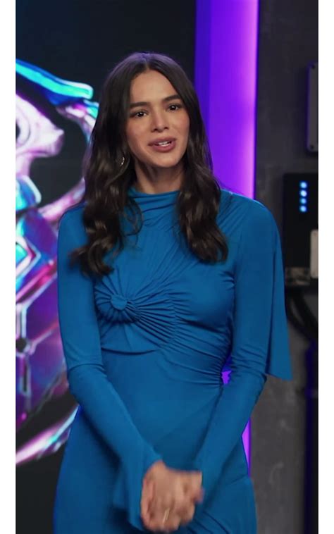Foto Bruna Marquezine Apostou Em Um Vestido Azul Para Um V Deo De