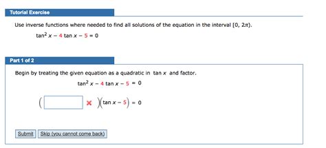 solved tutorial exercise use inverse functions where needed