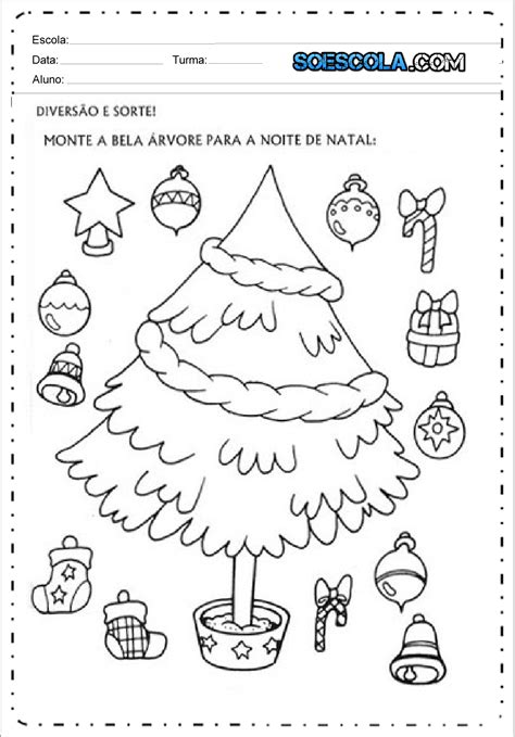 Atividades de Natal para Educação Infantil SÓ ESCOLA