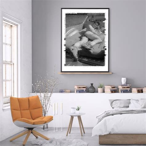 Vintage Male Nude Photo Art Pixelated Nude Male Photo Artgay Etsy Canada