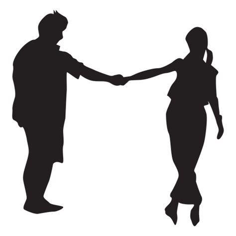 Pareja Bailando Silueta