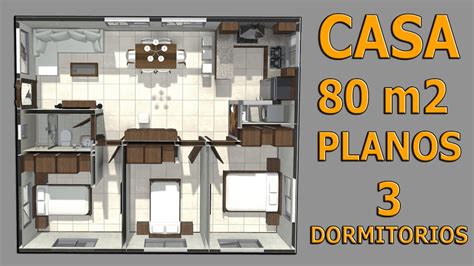 Casa De M Plano De Vivenda Con Dormitorios Ba O Sala