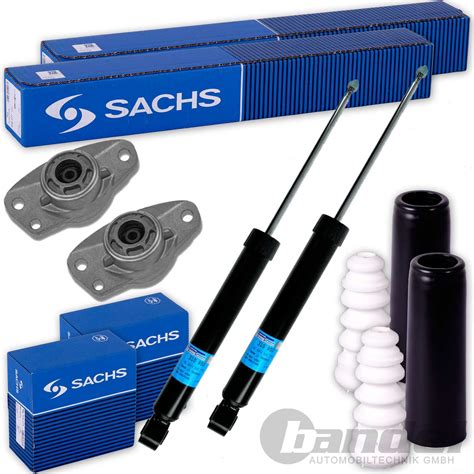 2x SACHS STOßDÄMPFER DOMLAGER PROTECTION KIT HINTEN VW GOLF 5 6