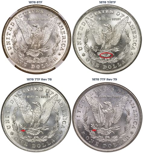 1878 7TF Reverse Of 1879 Morgan Silver Dollar NGC MS66 Rare