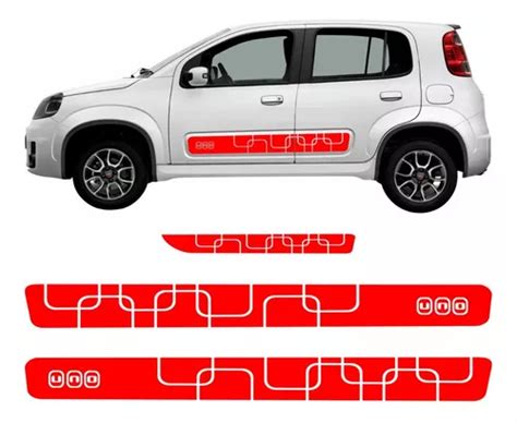 Kit Adesivo Faixas Novo Uno Sporting Vivace Attractive Drive