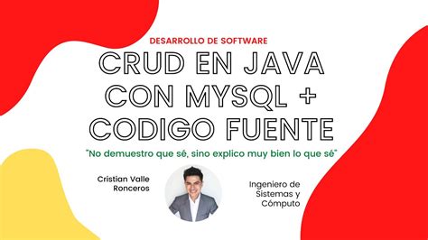 Crud Listar Insertar Modificar Y Eliminar En Java Con Mysql En