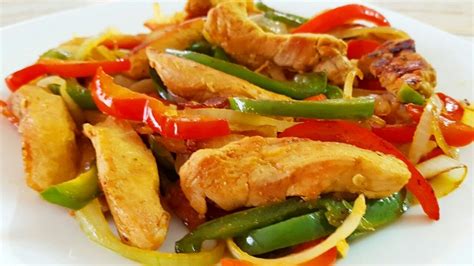 Arriba 69 Imagen Receta De Fajitas De Pollo Con Pimiento Morron