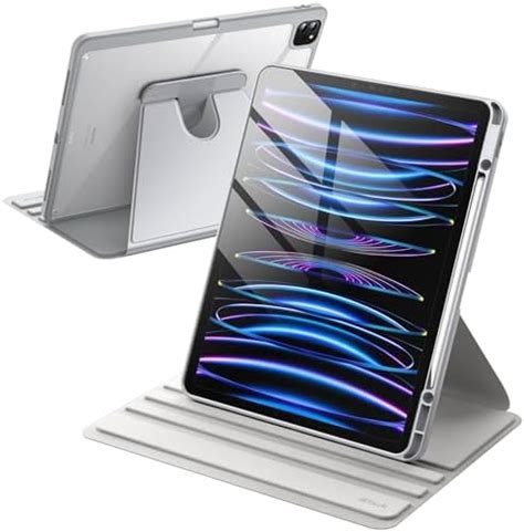 JETech Funda Giratoria Para IPad Pro 12 9 Pulgadas 2022 2021 2020 2018