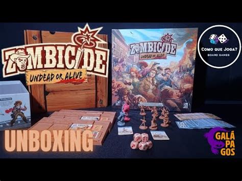 ZOMBICIDE Undead or Alive UNBOXING O QUE VEM NA CAIXA Português