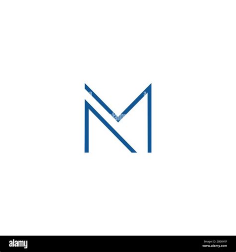 Plantilla De Dise O Vectorial Del Logotipo De Mn O Nm De La Letra