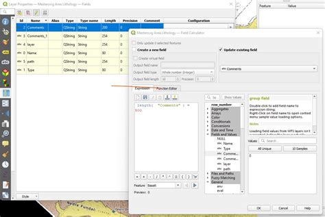 Attribute Table Changing Field Length In Qgis Geographic