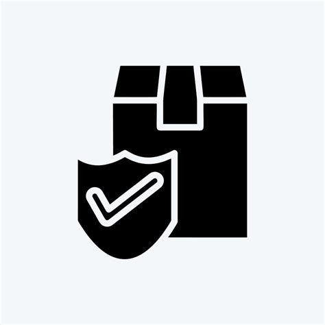 Icon Save Packaging Suitable For Education Symbol Glyph Style Simple
