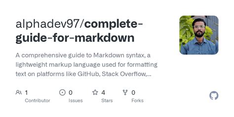 GitHub Alphadev97 Complete Guide For Markdown A Comprehensive Guide