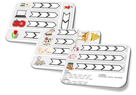 Les Syllabes Et Les Mots Jeu Syllabocal Cp Ce Recreatisse