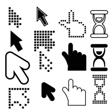 P Xel Cursores Iconos Direcci N Clic Punto Vector Png Direcci N