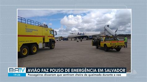 Avião faz pouso de emergência em Salvador G1 Bahia BATV Catálogo