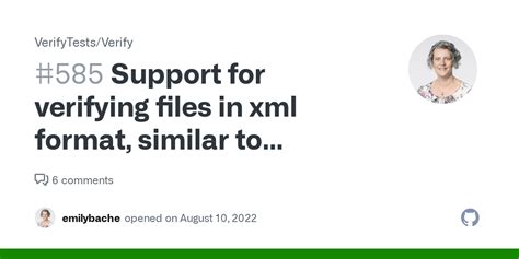 support for verifying files in xml format similar to existing support for json · issue 585