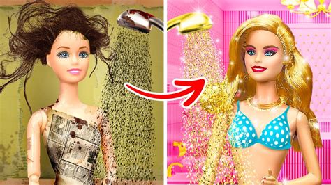 CRÉATIONS POUR BARBIE EN CARTON Astuces riches vs pauvres Idées