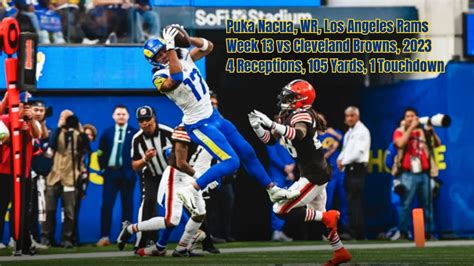 Puka Nacua Week 13 Every Target And Catch Los Angeles Rams Vs Cleveland