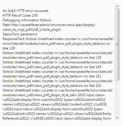 AJAX Error Occurred 2831866 Drupal Org