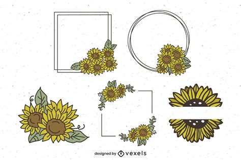 Vectores Gráficos de girasol para descargar
