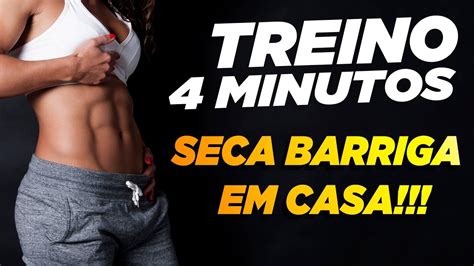 Como Secar a Barriga Treino Rápido de 4 Min Para Secar Barriga de
