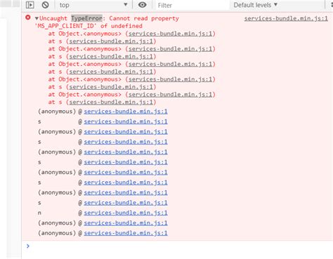 Typeerror Cannot Read Property Ms App Client Id Of Undefined Issue