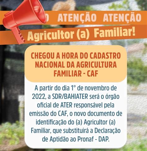 Cadastro Nacional Da Agricultura Familiar Passa A Substituir A DAP