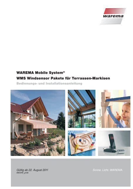 Warema Mobile System Wms Windsensor Pakete F R Terrassen