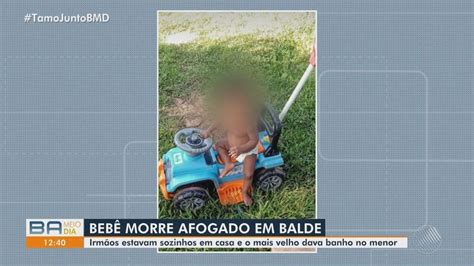 Bebê de 1 ano e 3 meses morre após se afogar em balde água na BA