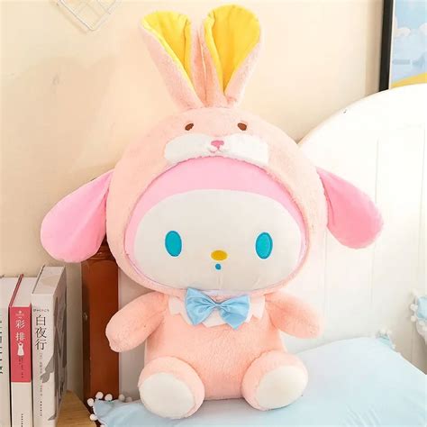 80cm Large Big Size New Anime Sanrio Kuromi Doll My Melody Plush Toy Cinnamoroll Plushies Pillow