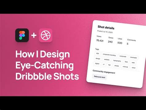 How I Design Eye Catching Dribbble Shots YouTube