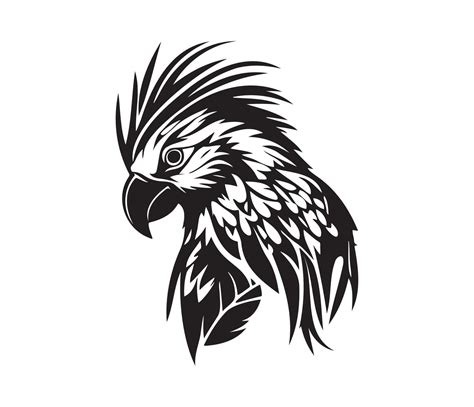 Eule Gesicht Silhouetten Eule Gesicht SVG schwarz und Weiß Eule