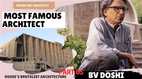 Bv Doshi I India S Great Architect I Par I Architecture I Jee Mains