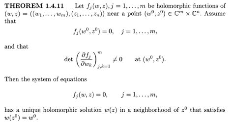 ag algebraic geometry implicit function theorem for polynomials mathoverflow