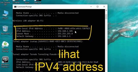 Cek Ip Address Komputer Homecare