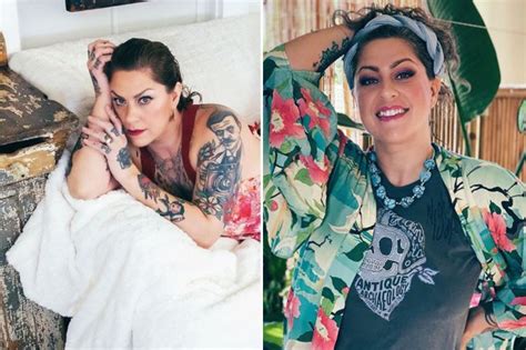 American Pickers Danielle Colby Flaunts Her Curves In A Red Backless Dress As She Lies On Bed