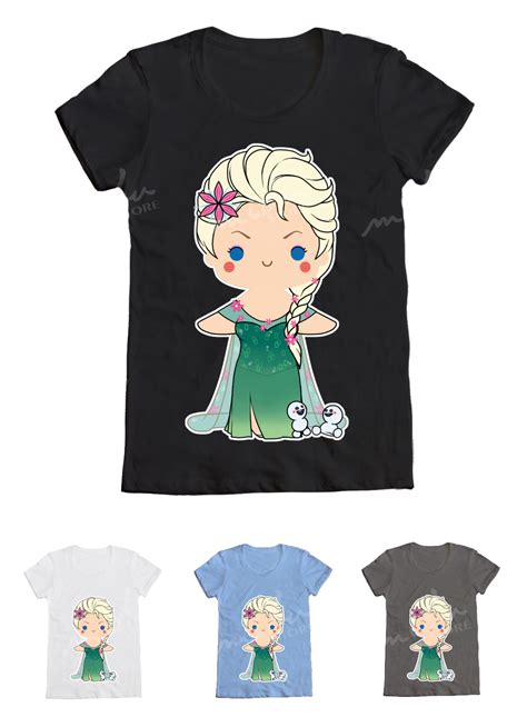 Mibustore Custom T Shirts Disney Frozen Fever Elsa T Shirt