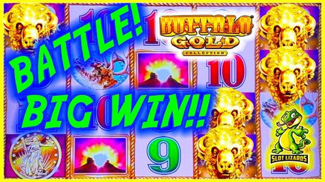 BATTLE BIG WIN QUEST FOR 15 GOLD BUFFALO HEADS Buffalo Gold Slot