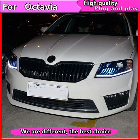 Car Styling For Skoda Octavia Headlights 2014 2017 New Octavia LED