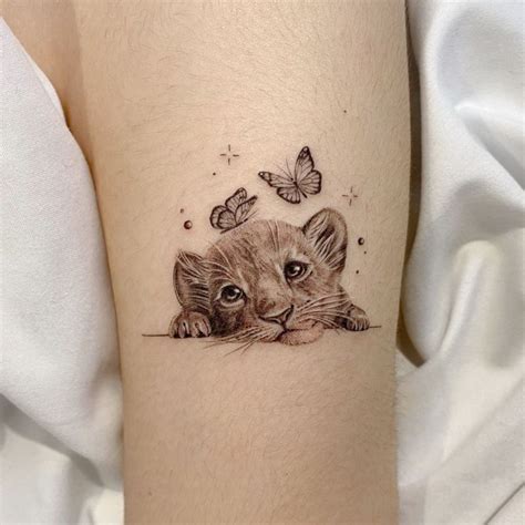 Super Cute Lion Cub Tattoo Dan Tattooer Kickass Things