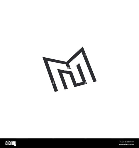 Plantilla De Dise O Vectorial Del Logotipo De Mn O Nm De La Letra