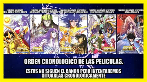 Caballeros Del Zodiaco CRONOLOGIA De TODAS LAS PELICULAS De SAINT
