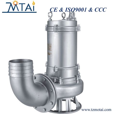 Wqd Stainless Steel Submersible Sewage Water Pump With Large Flow