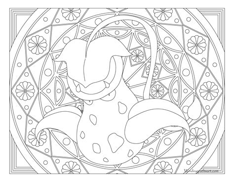 071 Victreebel Pokemon Coloring Page Windingpathsart