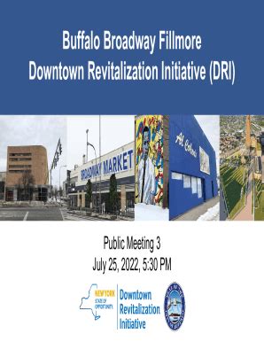 Fillable Online Downtown Revitalization Initiative The State Of New